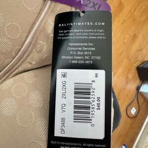 Bali | Intimates & Sleepwear | Bali Cream Seamless Full Coverage Bra ...